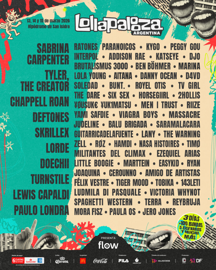 COMENZÓ LA NUEVA ERA DE LOLLAPALOOZA:EL MEGAFESTIVAL ANUNCIA SU LINEUP Y SORPRENDE CON 10 ...